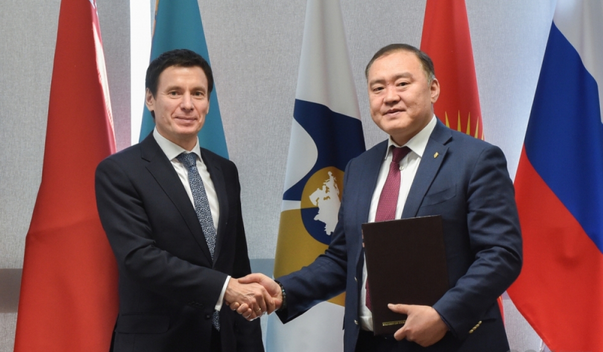 Монгол Улс Евразийн эдийн засгийн холбоотой чөлөөт худалдааны түр хэлэлцээр байгуулах байр